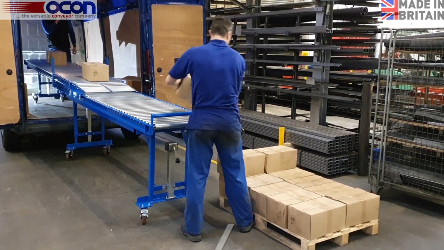 Van Loading Conveyors | Van Econoloader | Ocon Conveyors